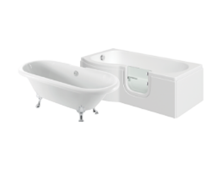 J-Shape | Shaped Bath | Trojan Baths